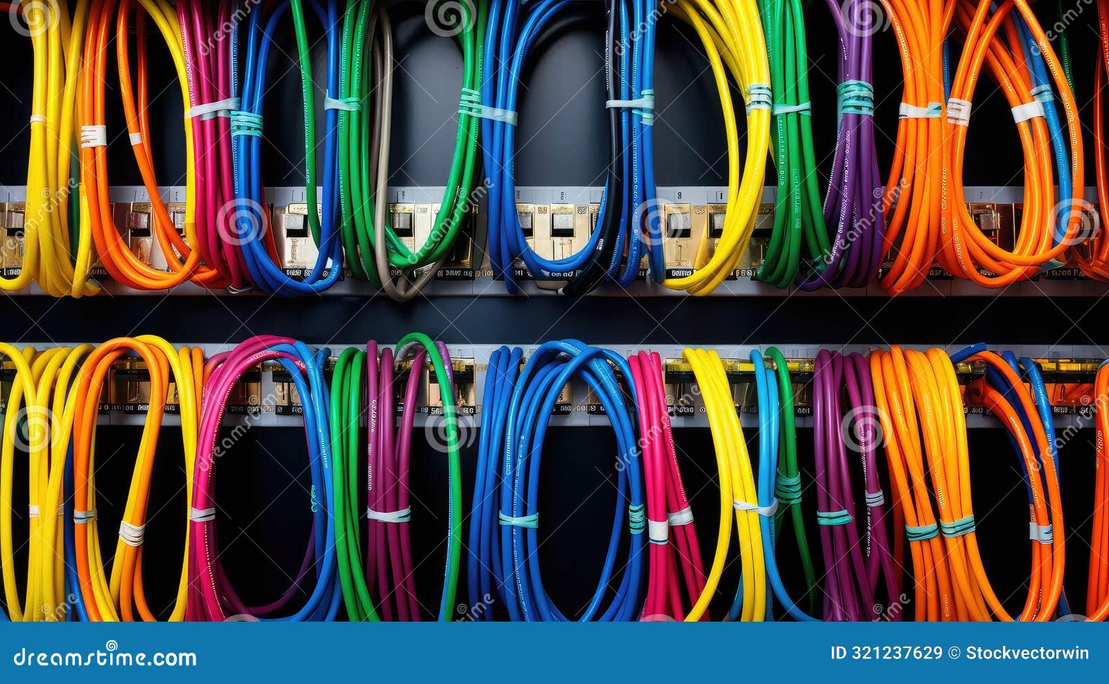 Data ethernet cable stock illustration. Illustration of home - 321237629