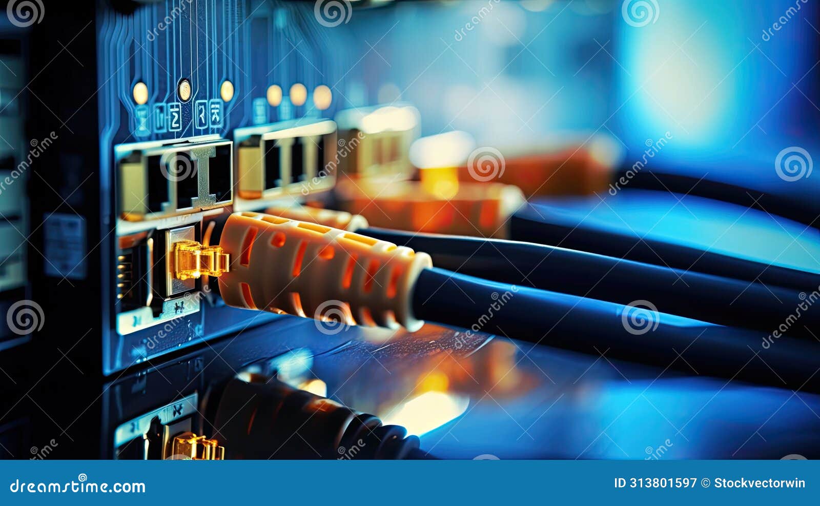 Data ethernet cable stock illustration. Illustration of cable - 313801597
