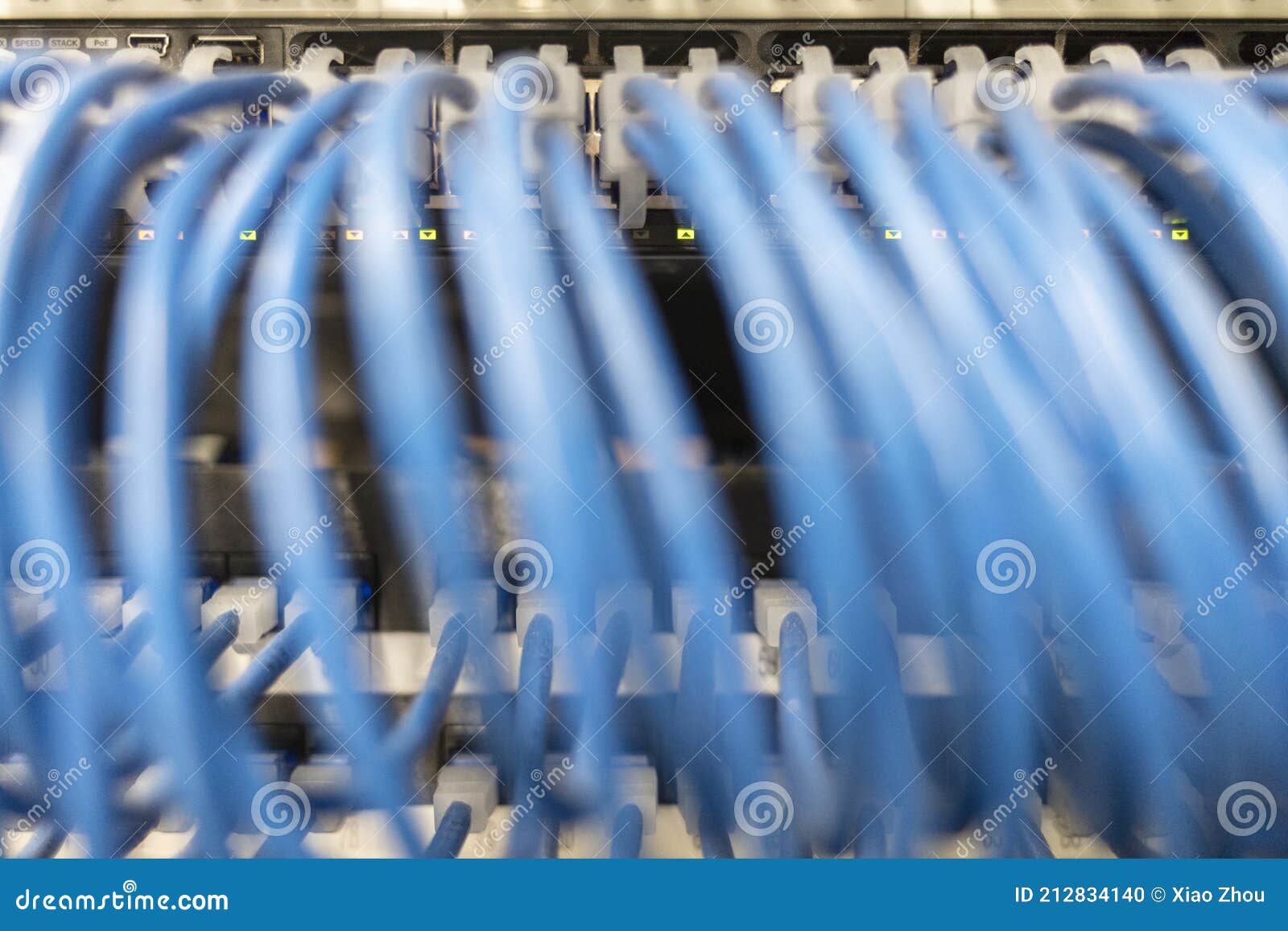 Data Exchange Center and Cables Stock Photo - Image of interface, brown ...