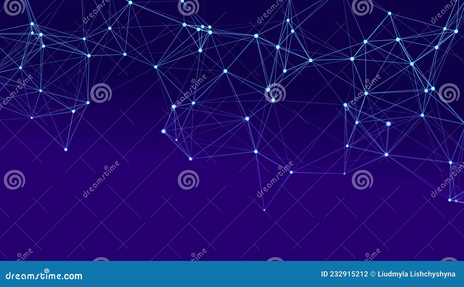 Data Exchange. 3D Mesh with Connecting Points and Lines. Abstract ...