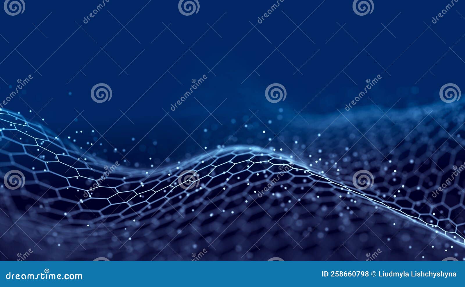 Data Exchange. 3D Mesh with Connecting Points and Lines. Abstract ...