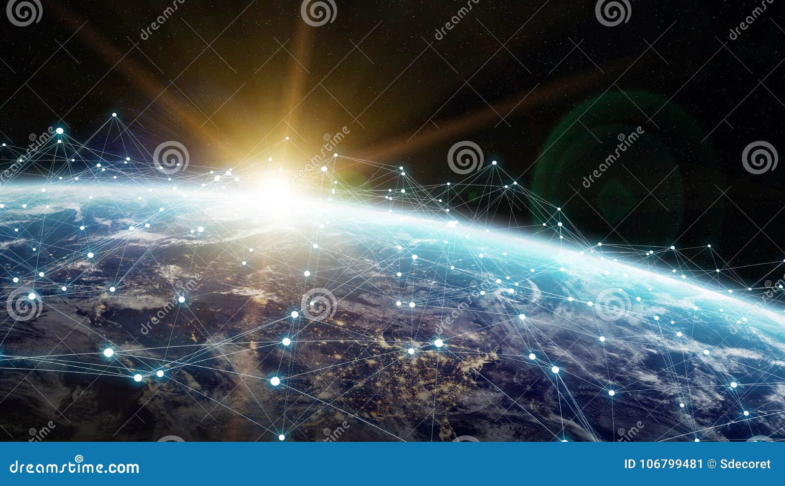 Data Exchange and Global Network Over the World 3D Rendering Stock ...