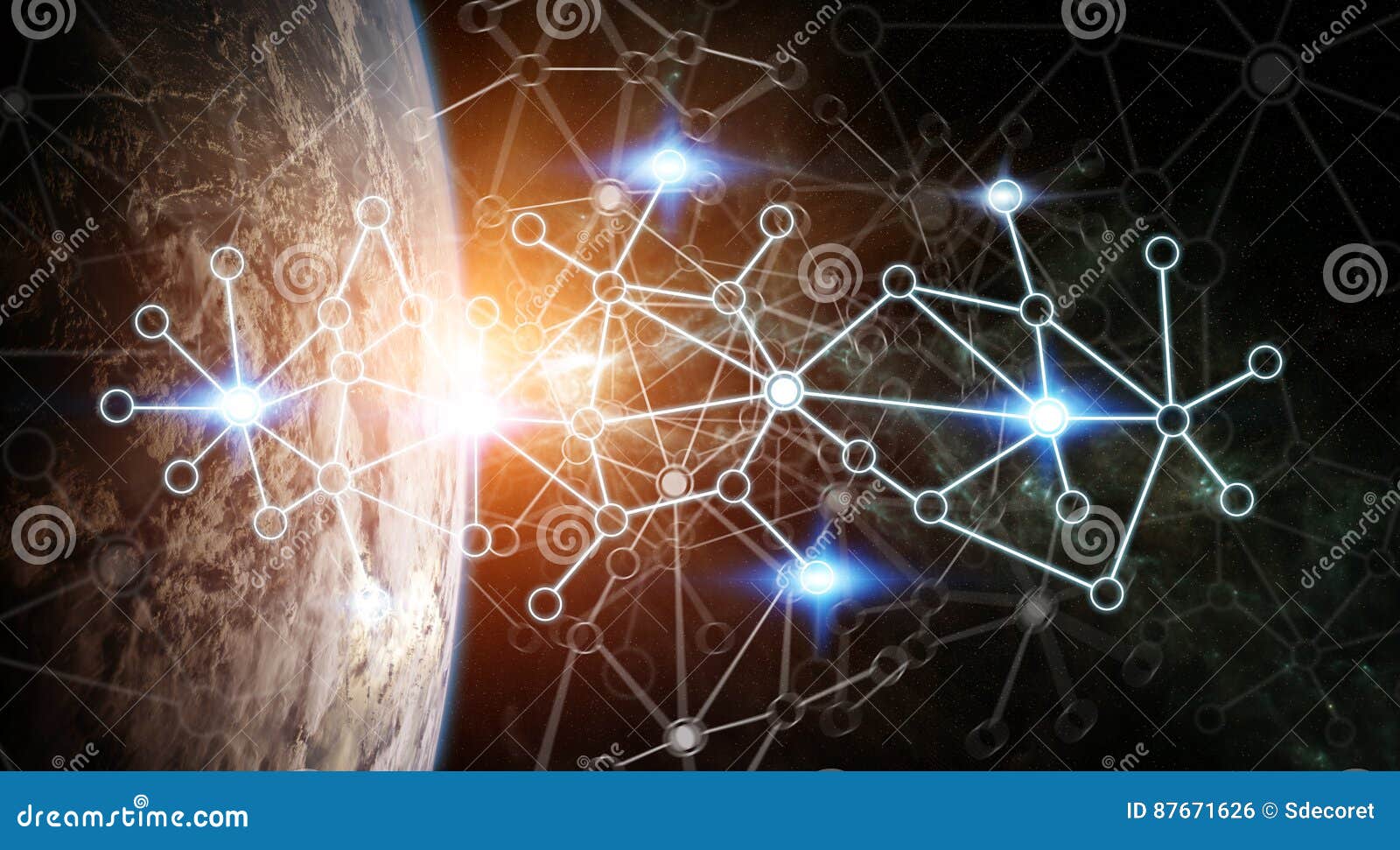 Data Exchange and Global Network Over the World 3D Rendering Stock ...