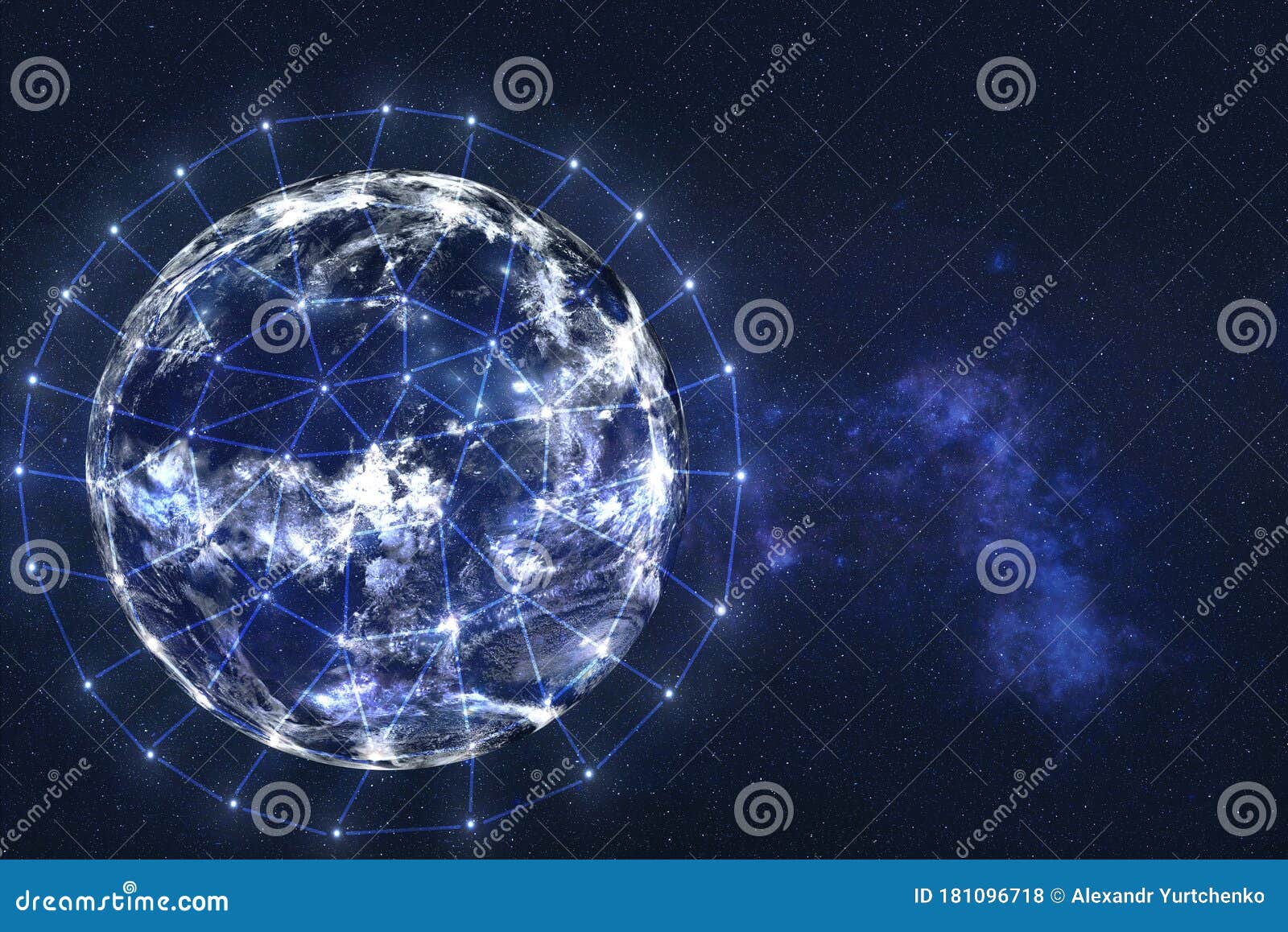 Data Exchange and Global Network Over the World Stock Photo - Image of ...