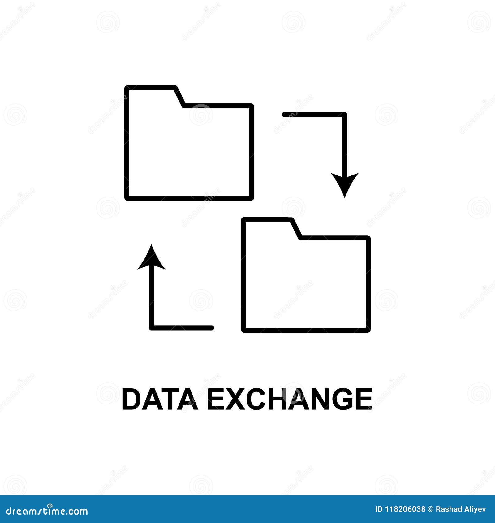 Data Exchange Icon. Element of Technologies Icon with Name for Mobile ...