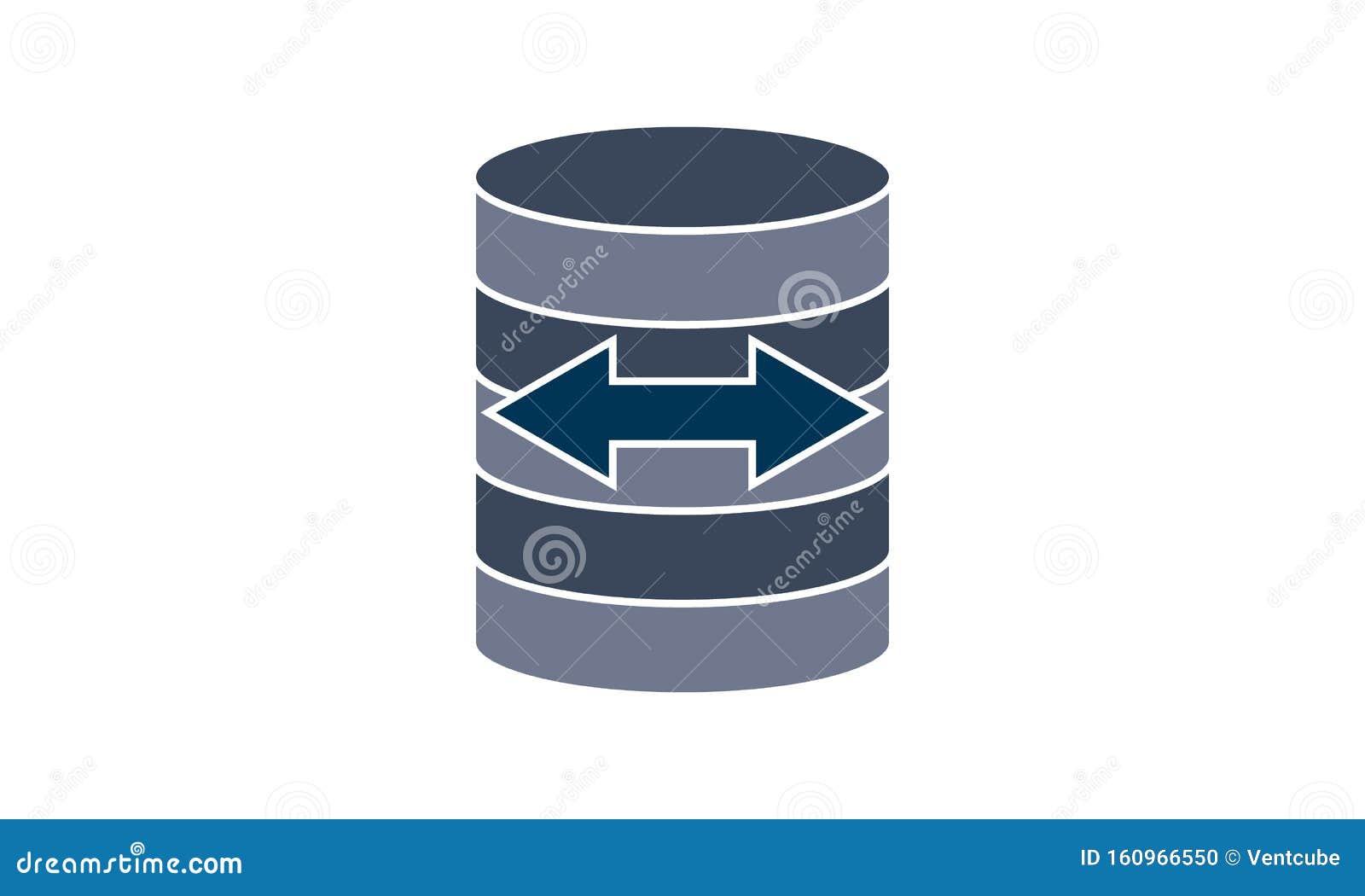 Data Exchange Icon Flat Style Graphical Symbol. Stock Illustration ...