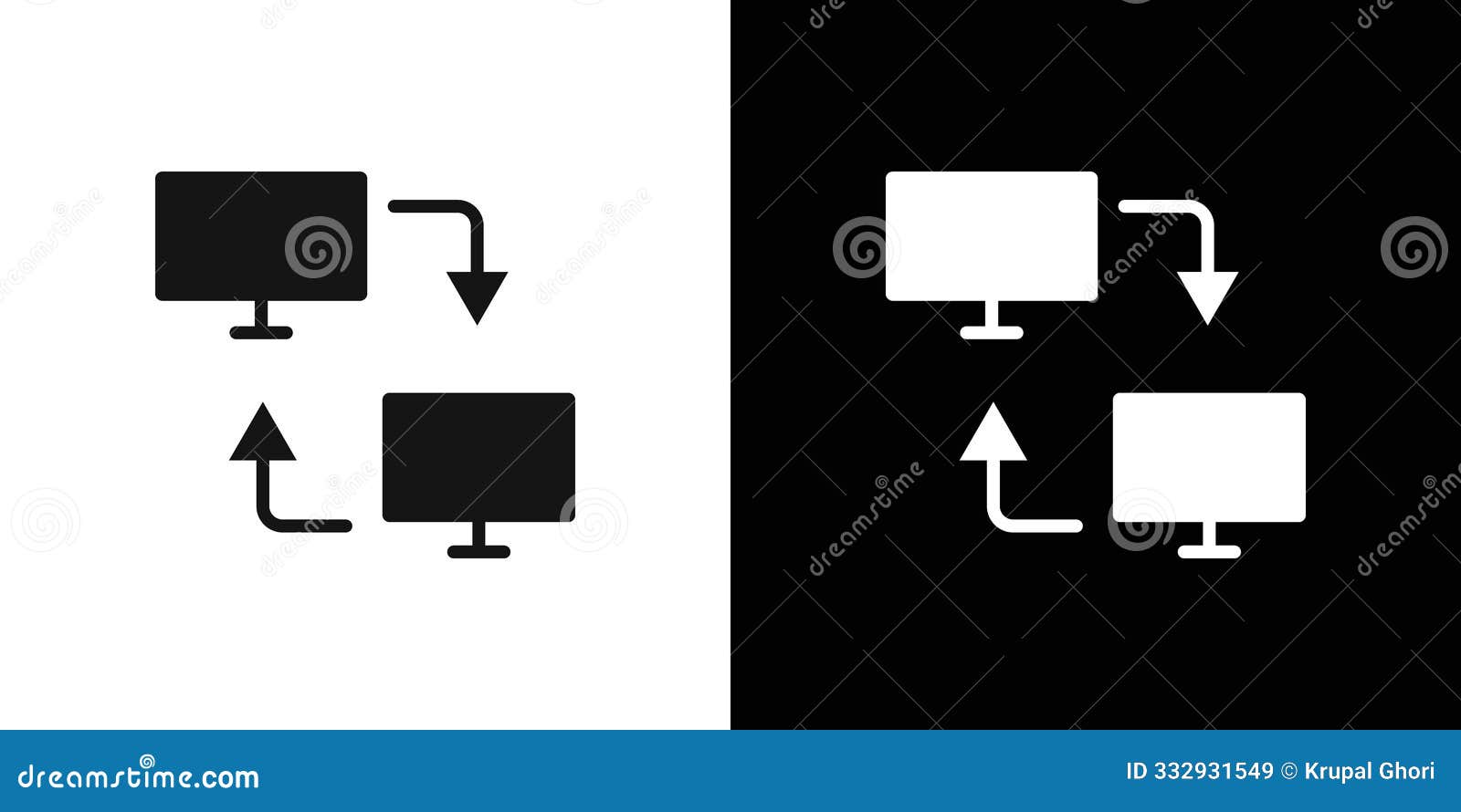 Data Exchange Icon Logo Set Vector Stock Vector - Illustration of grey ...
