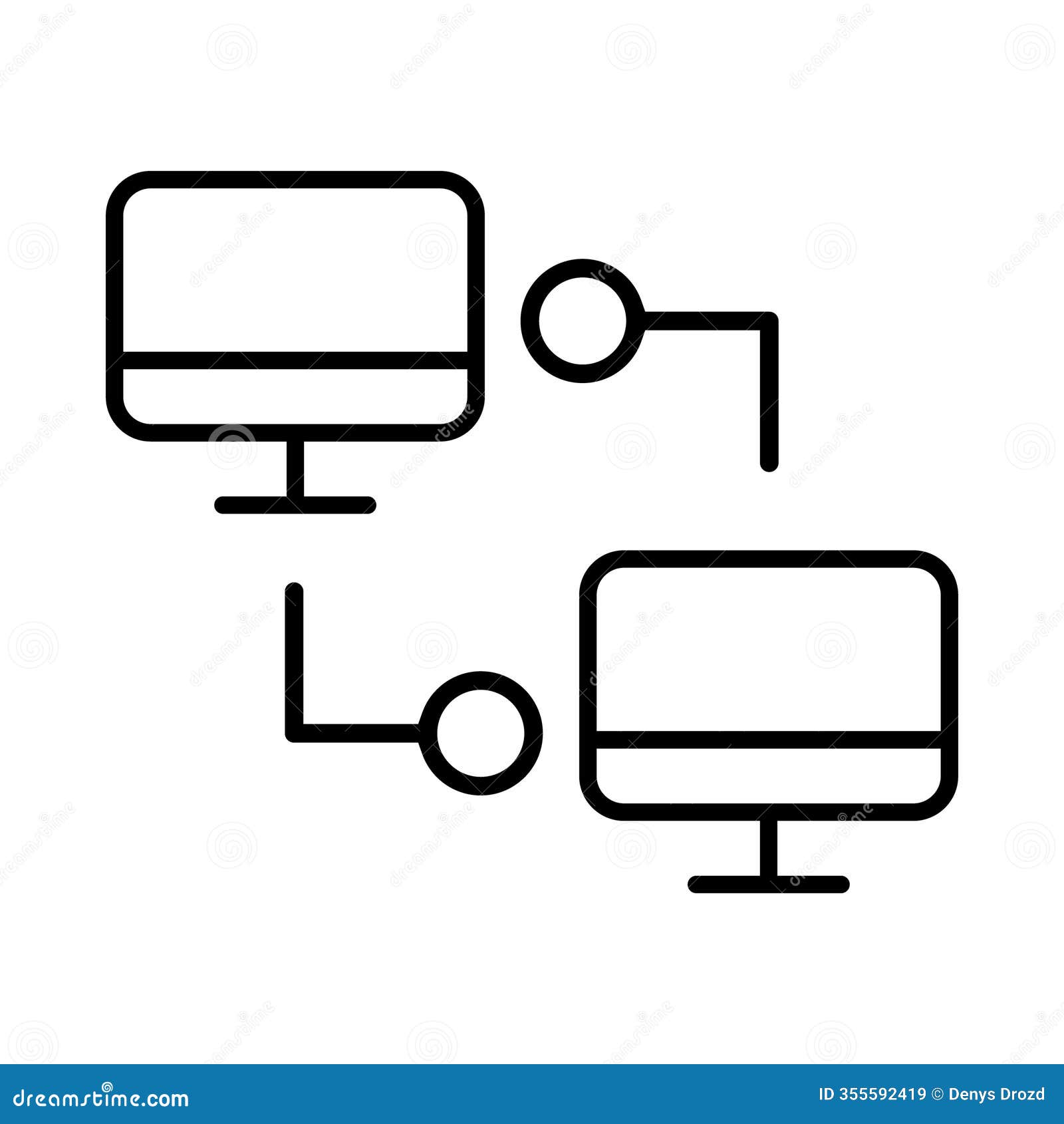 Data Exchange Icon Vector. Data Transfer Illustration Sign. Server ...