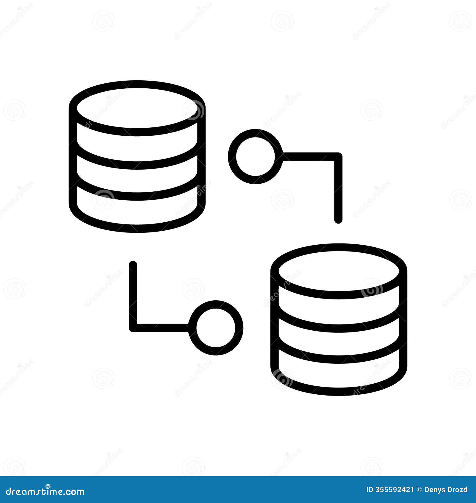 Data Exchange Icon Vector. Data Transfer Illustration Sign. Server ...