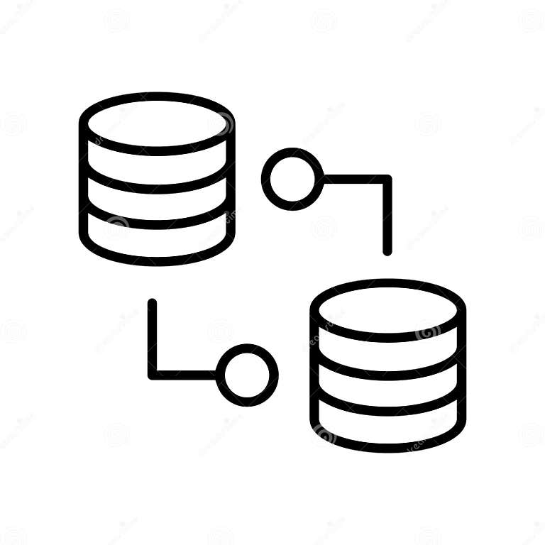 Data Exchange Icon Vector. Data Transfer Illustration Sign. Server ...