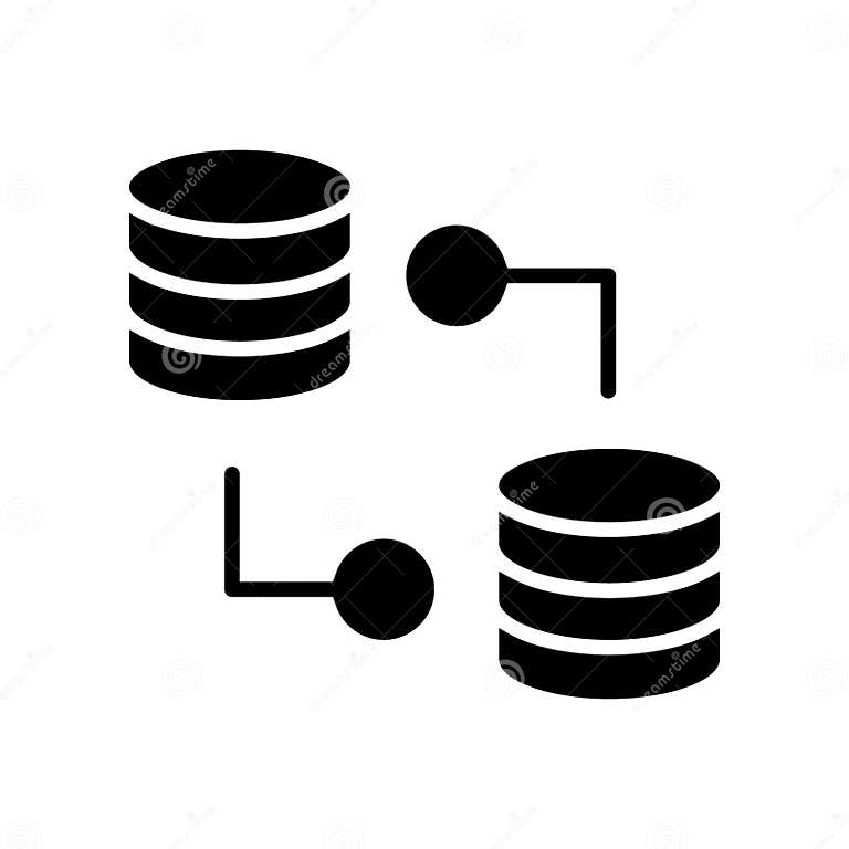 Data Exchange Icon Vector. Data Transfer Illustration Sign. Server ...