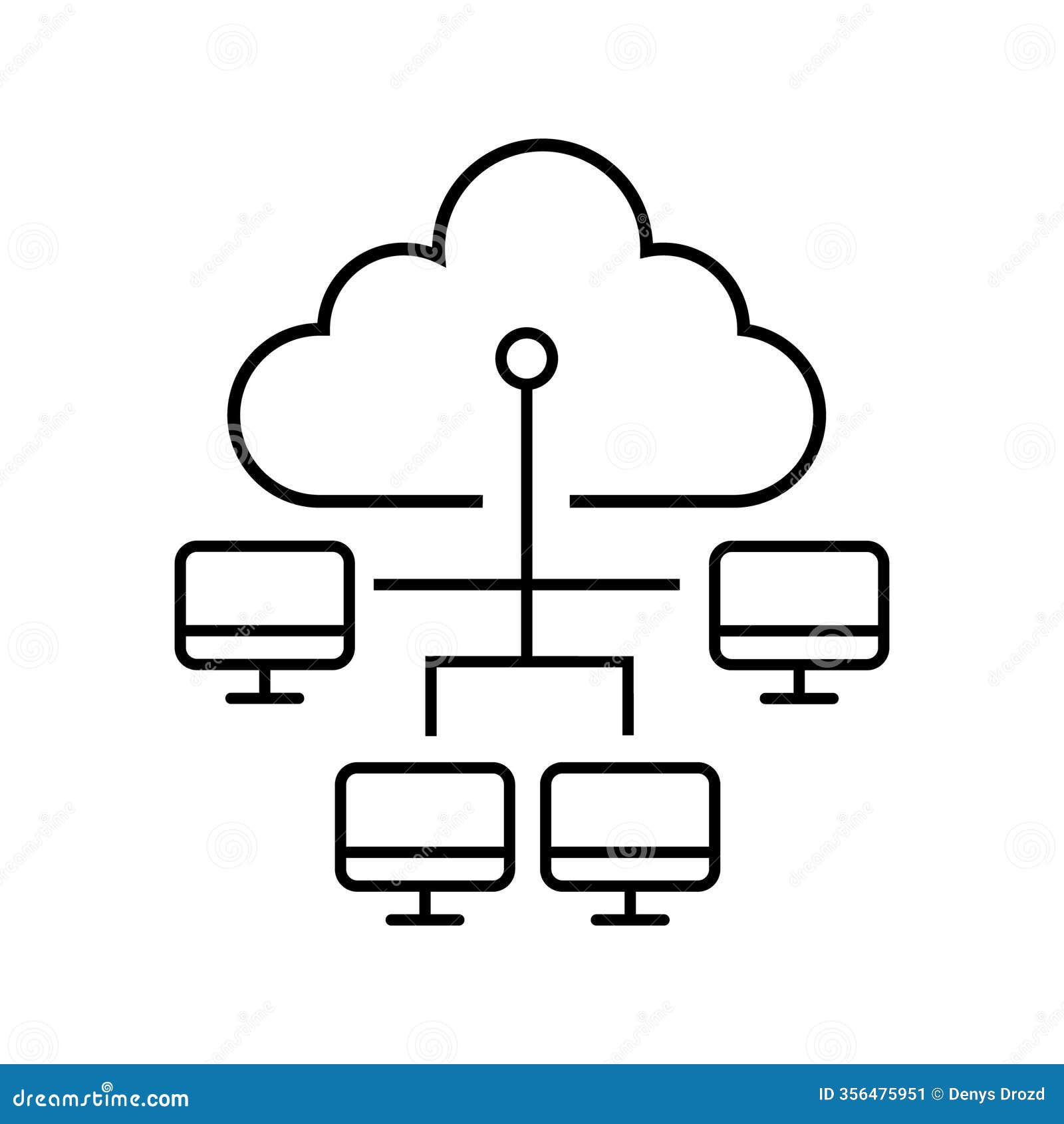 Data Exchange Icon Vector. Data Transfer Illustration Sign. Server ...