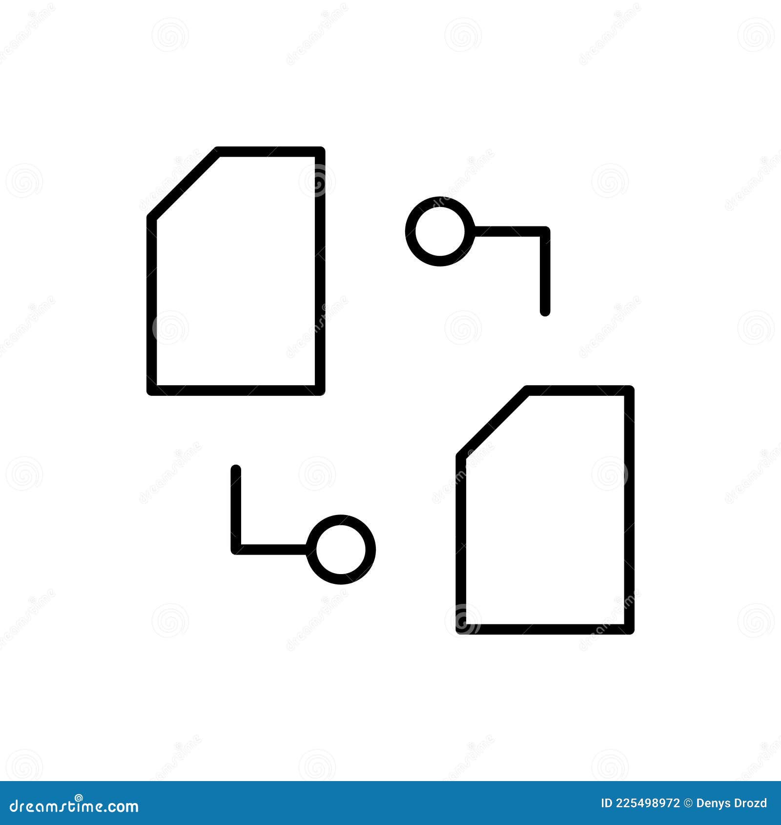Data Exchange Icon Vector. Transfer Information Illustration Sign. File ...