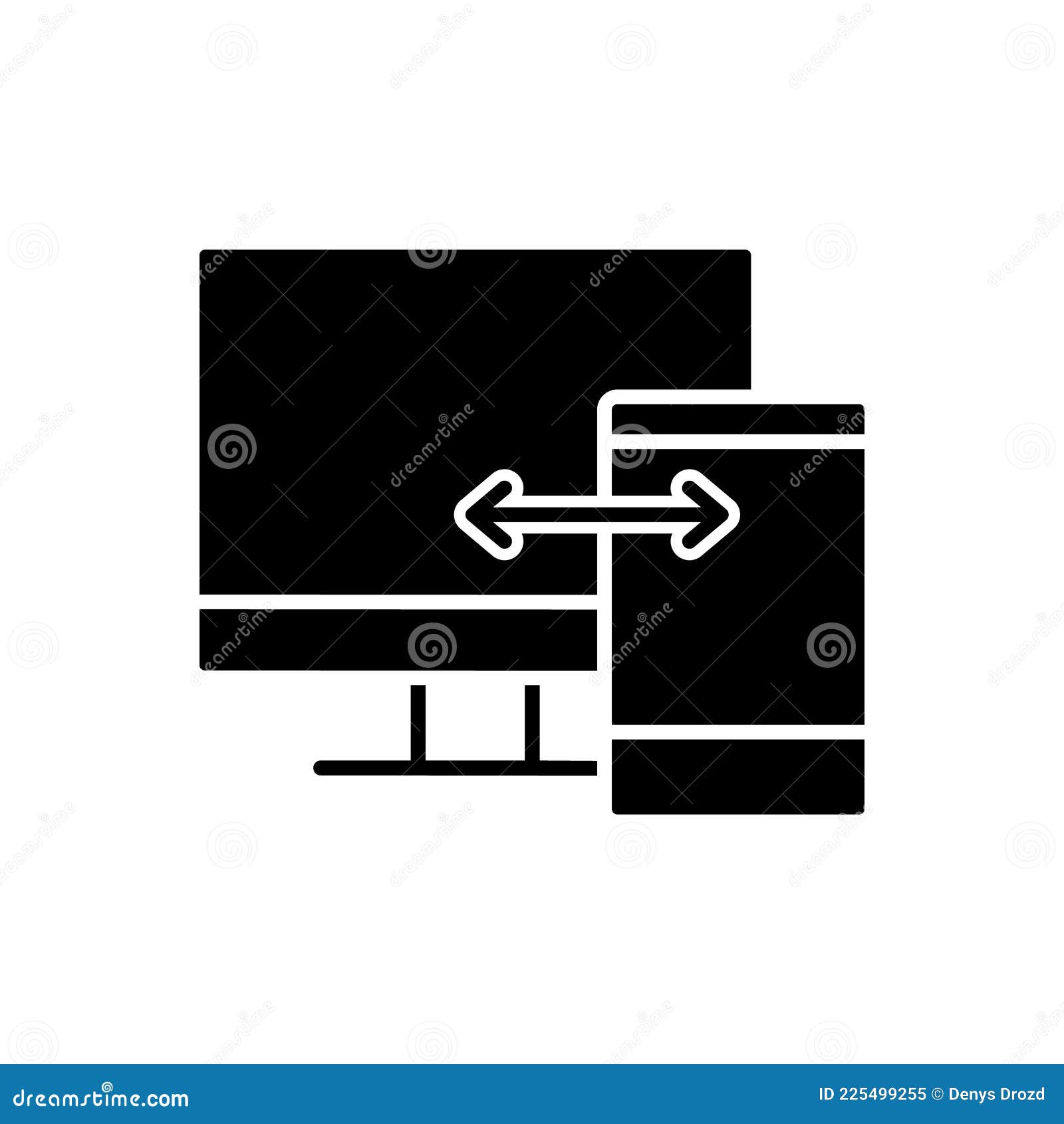 Data Exchange Icon Vector. Transfer Information Illustration Sign. File ...