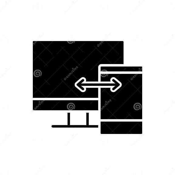 Data Exchange Icon Vector. Transfer Information Illustration Sign. File ...