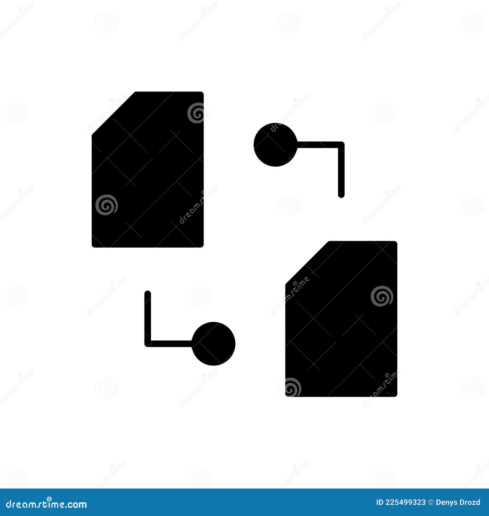 Data Exchange Icon Vector. Transfer Information Illustration Sign. File ...