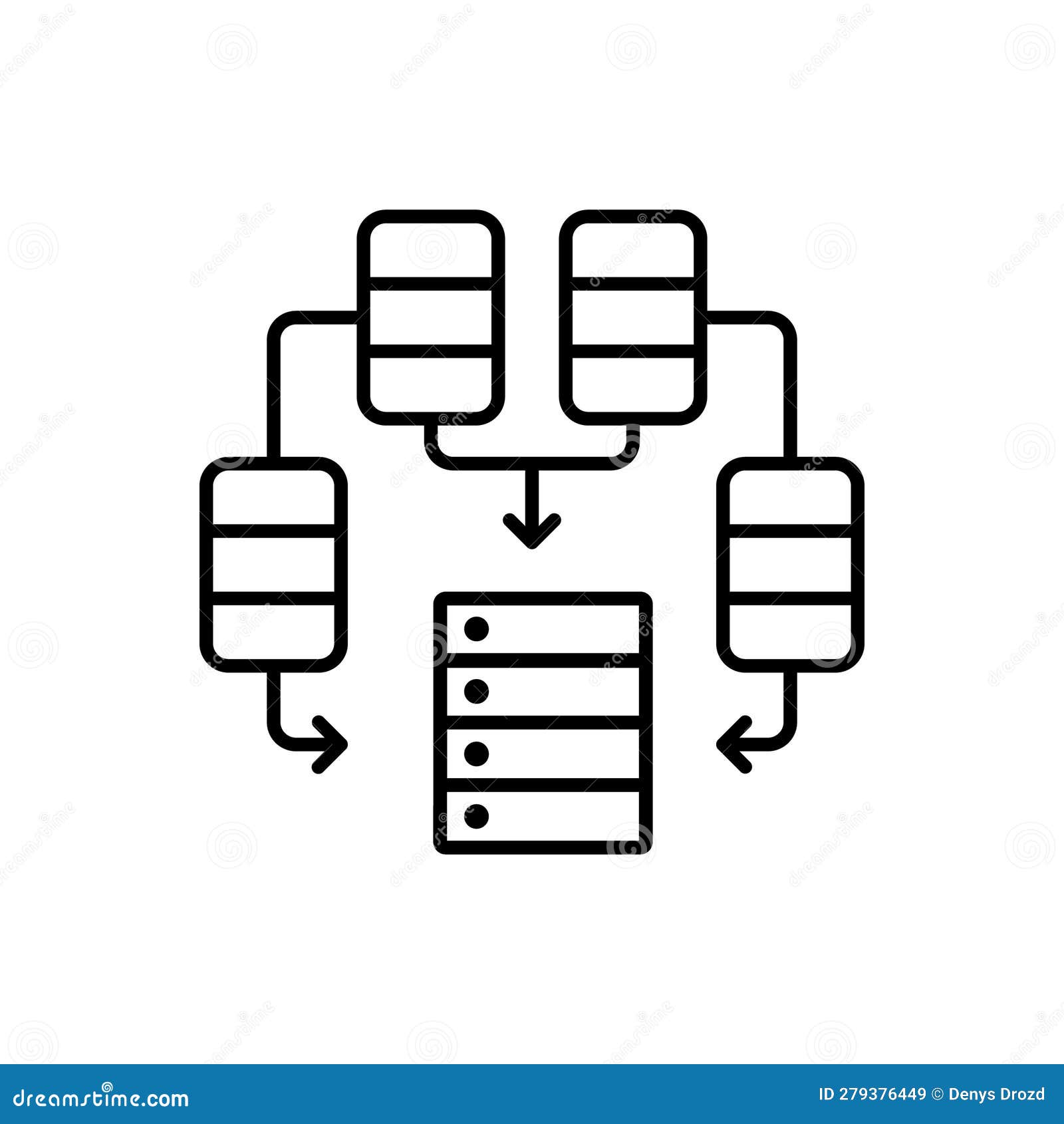 Data Exchange Icon Vector. Transfer Information Illustration Sign. File ...