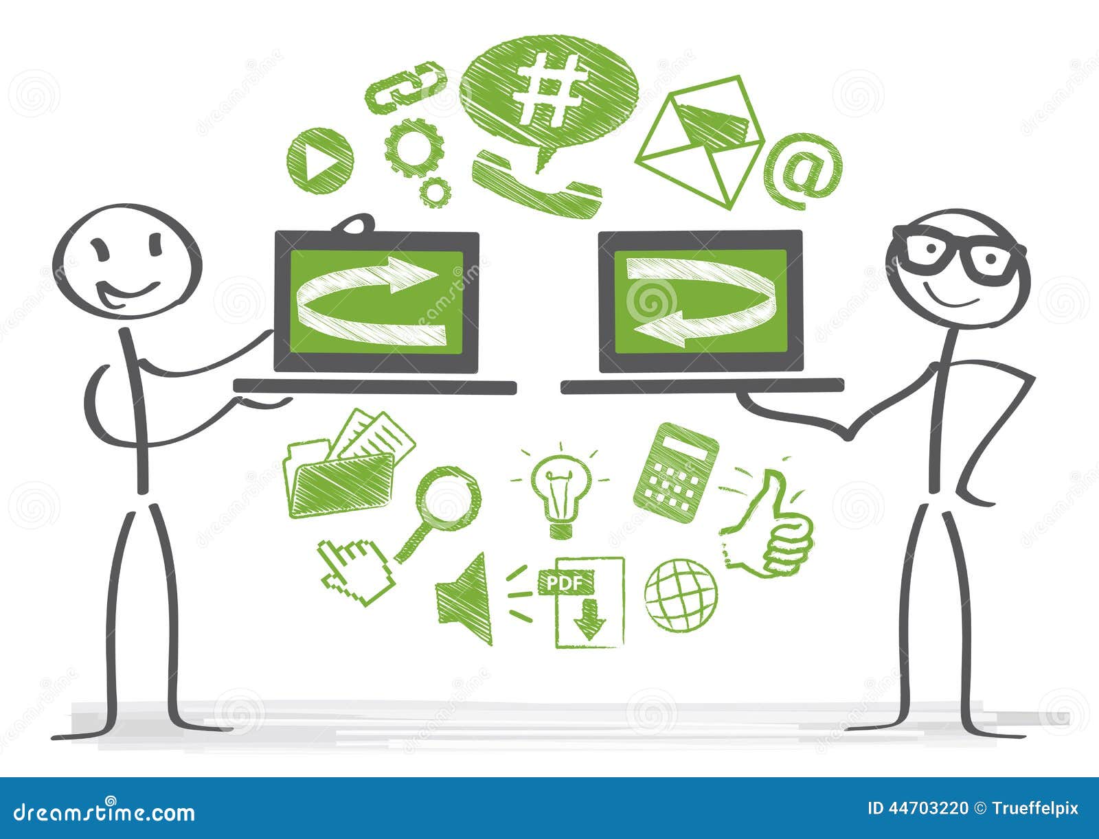 Data exchange stock illustration. Illustration of social - 44703220