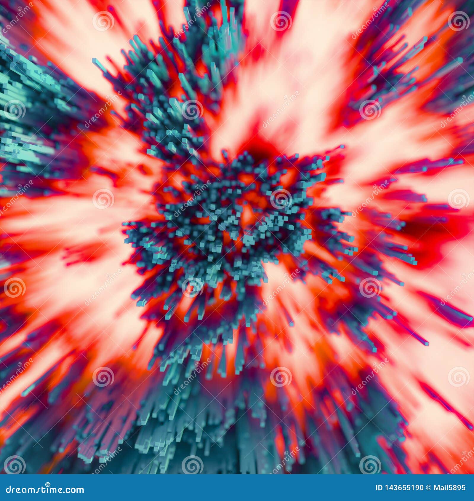 Data Explosion or Blast Concept Stock Illustration - Illustration of ...