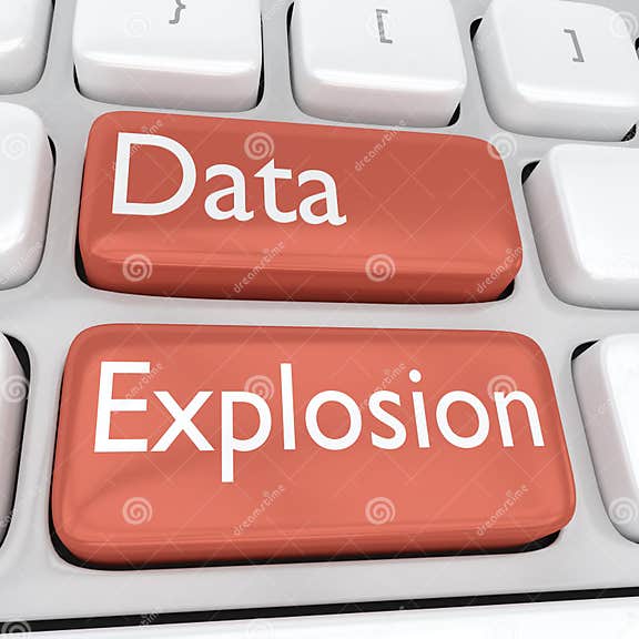 Data Explosion concept stock illustration. Illustration of intelligence ...