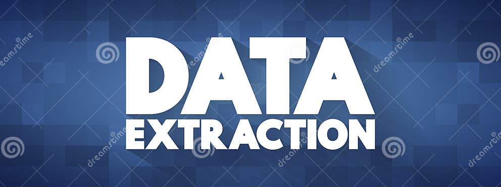 Data Extraction Text Quote, Concept Background Stock Illustration ...