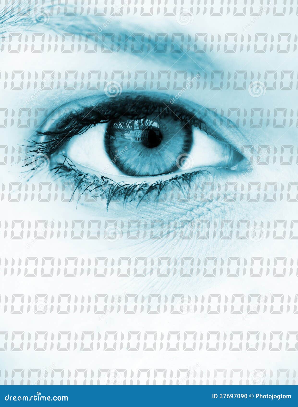 Data eye stock photo. Image of binary, code, interface - 37697090