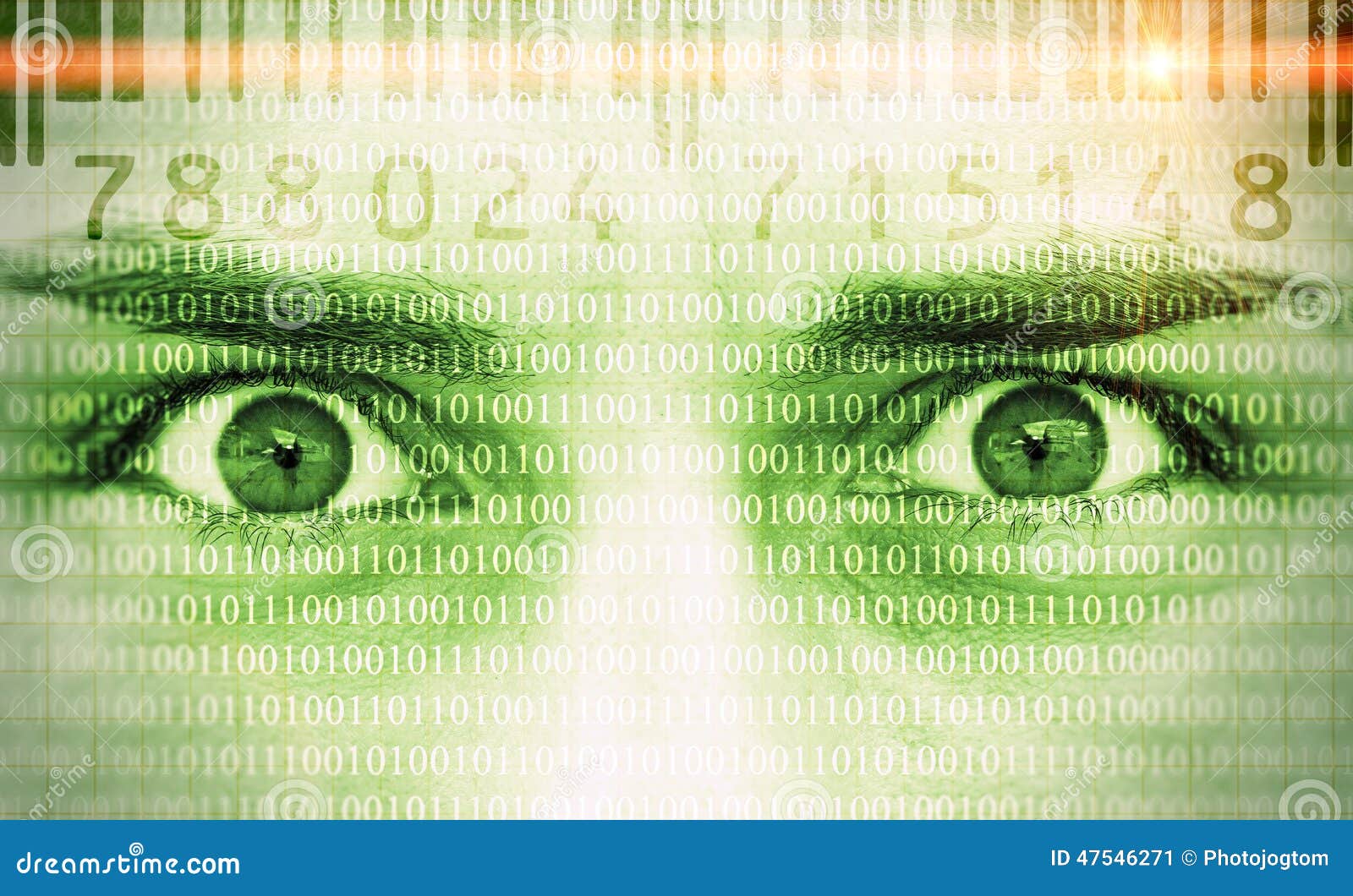 Data eye stock image. Image of fear, information, eyes - 47546271