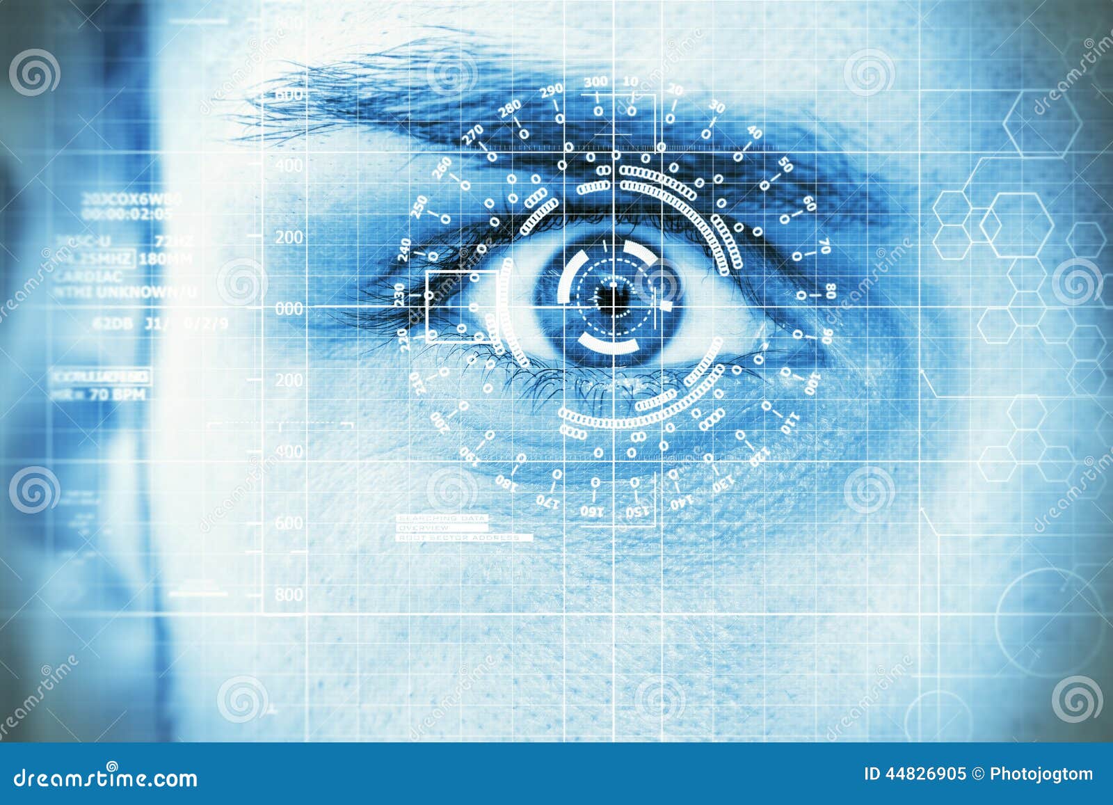 Data eye stock image. Image of head, computer, health - 44826905