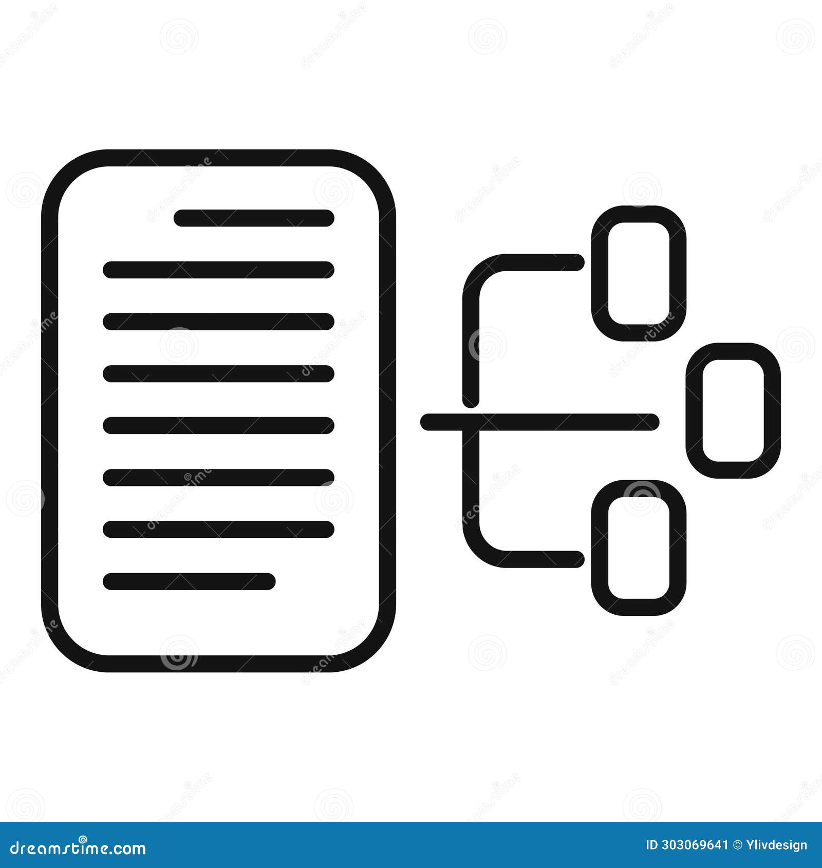 Data File Scheme Icon Outline Vector. Cloud Process Stock Vector ...