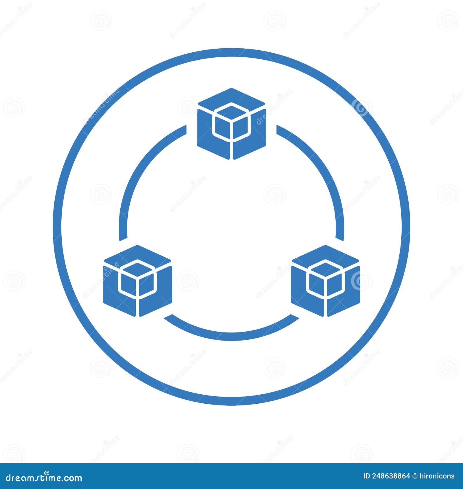 Data, File Transfer Icon. Blue Color Vector Eps Stock Illustration ...