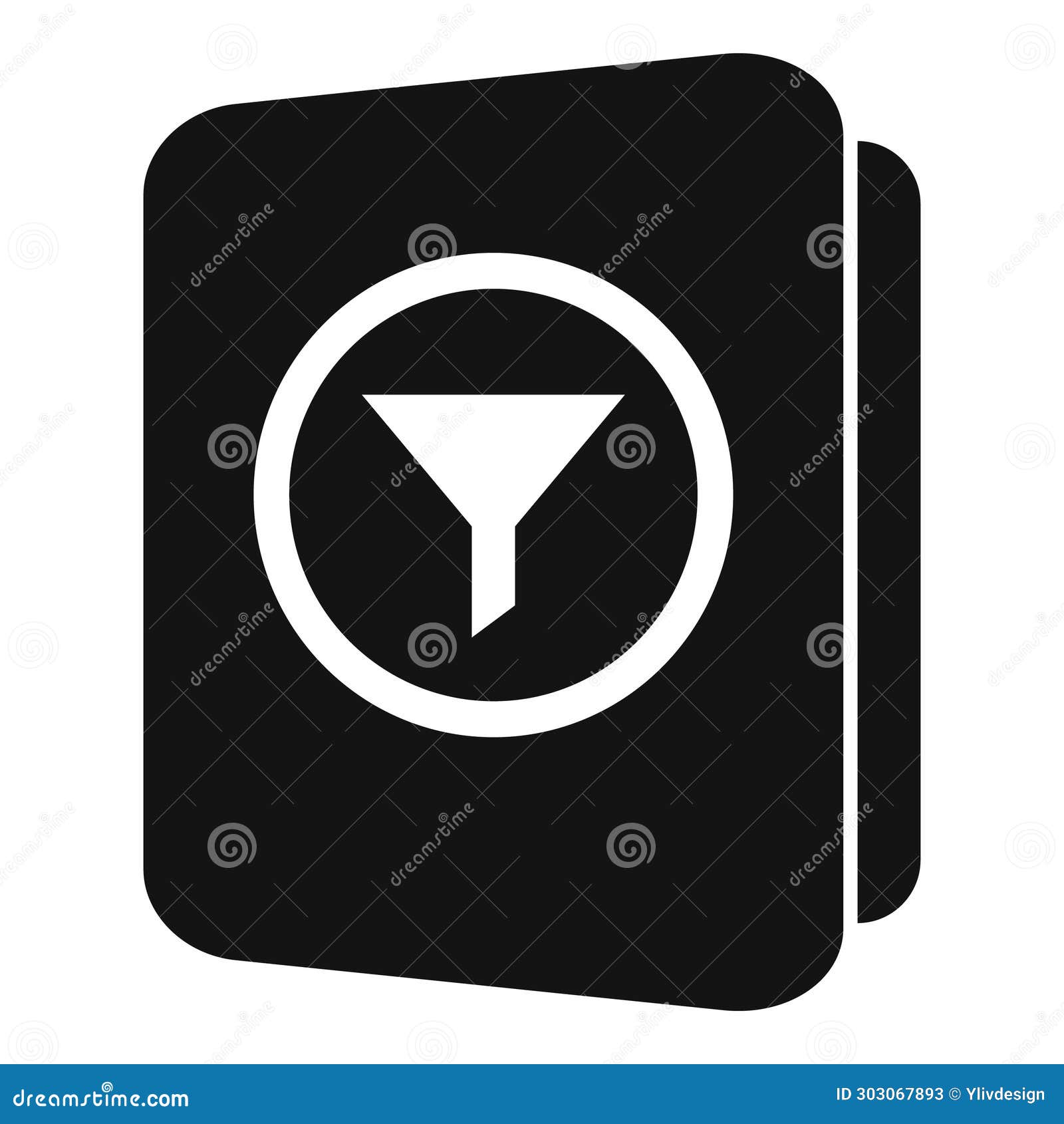 Data Filter Folder Icon Simple Vector. Conversion Flow Stock ...