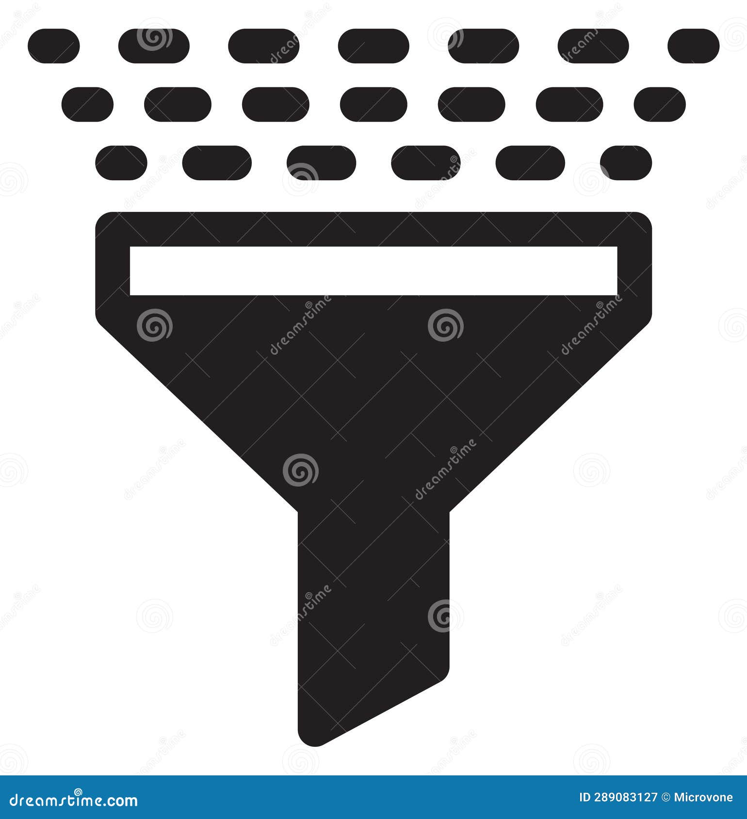 Data Filter Icon. Analysis Symbol Stock Illustration - Illustration of ...