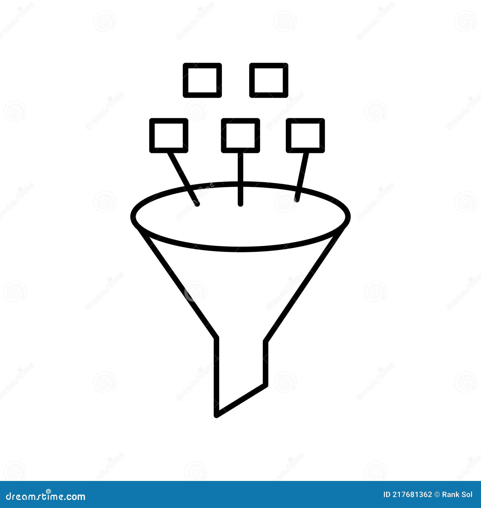 Data Filter Isolated Vector Icon Which Can Easily Modify or Edit Stock ...