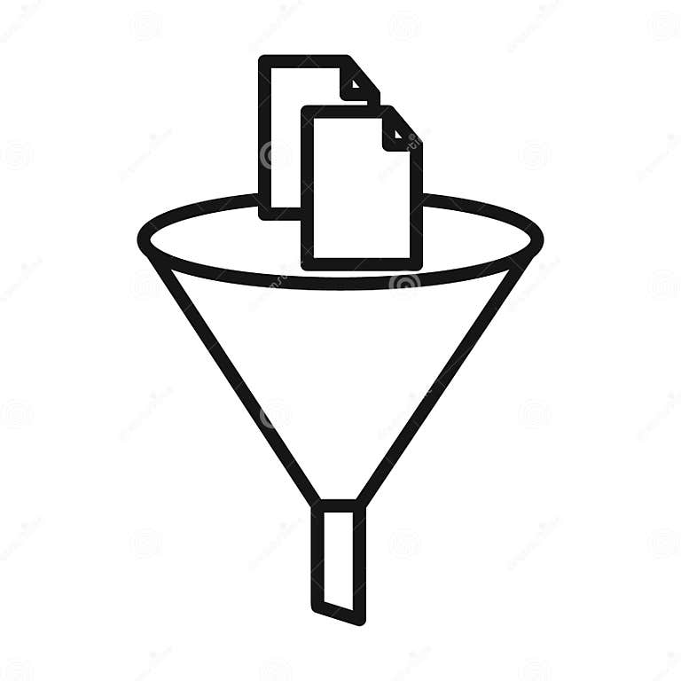 Data Filtering Icon Black Line Art Vector Stock Vector - Illustration ... Data Filtering Icon Black Line Art Vector Stock Vector - Illustration ...