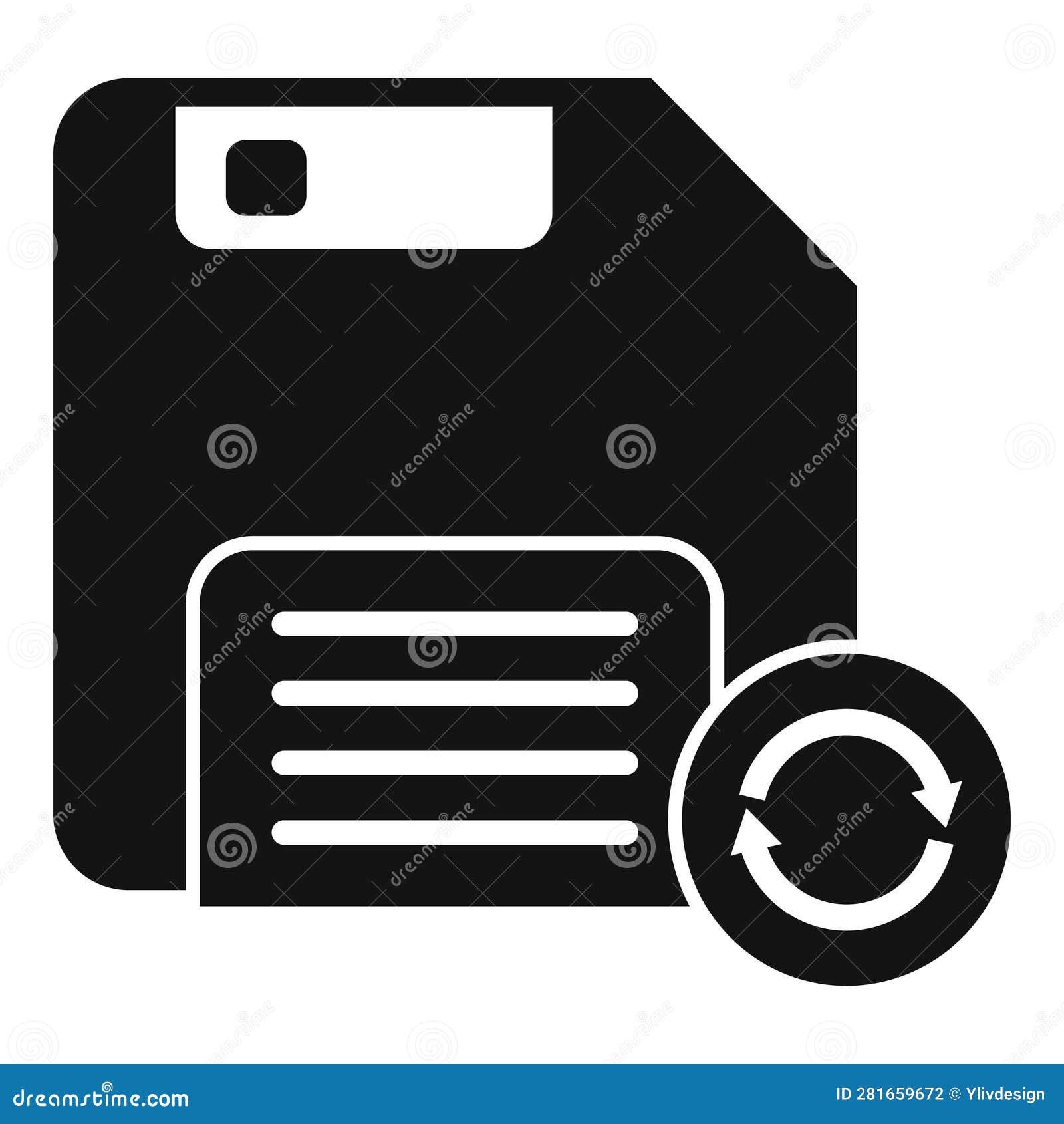 Data Floppy Disk Icon Simple Vector. Digital File Stock Illustration ...