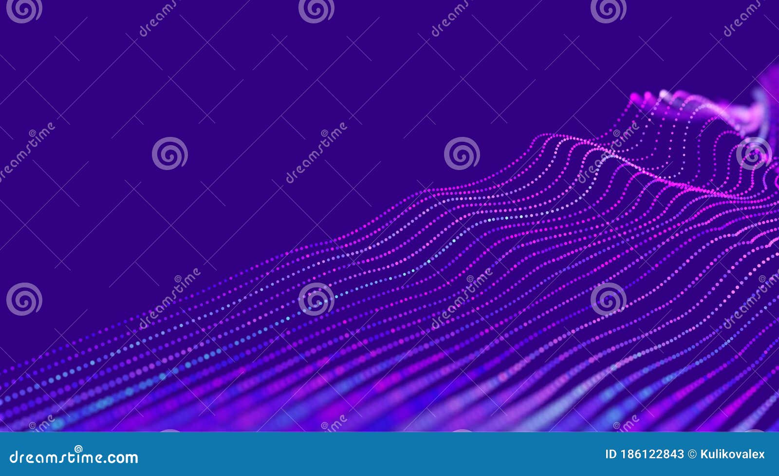 Data Flow Abstract Vector Illustration. Information Stream. Technology ...