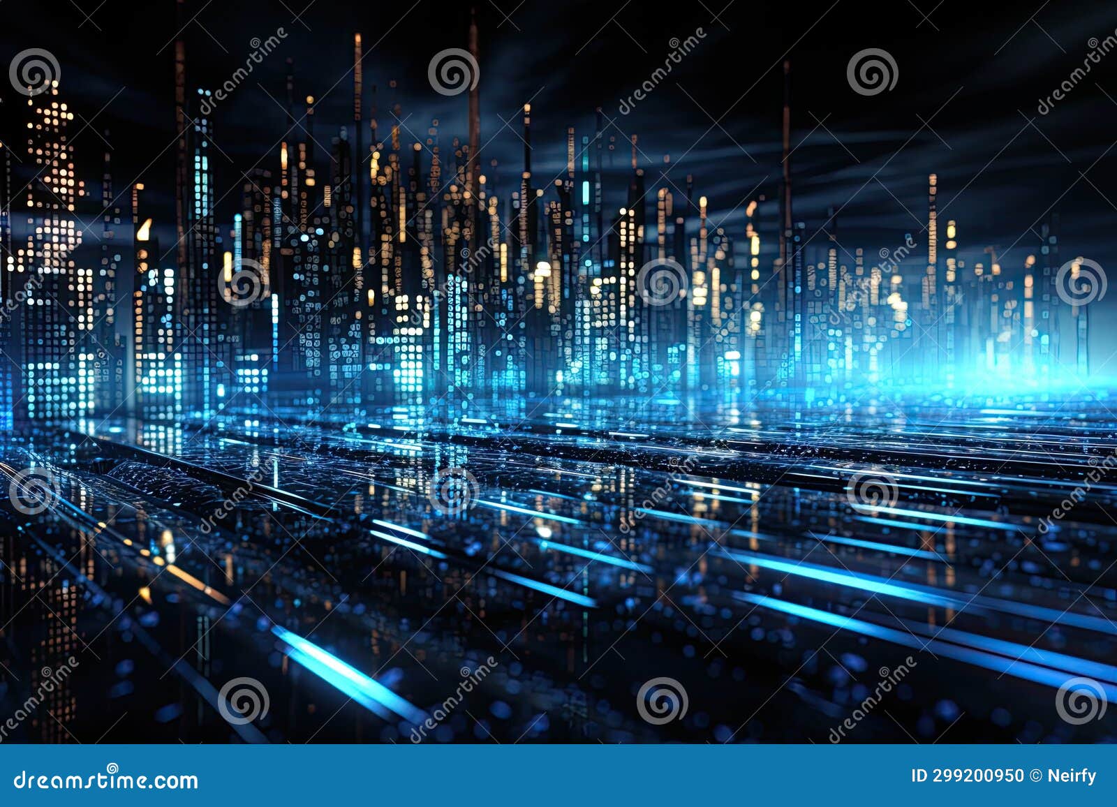 Data flow, Ai concept stock photo. Image of concept - 299200950
