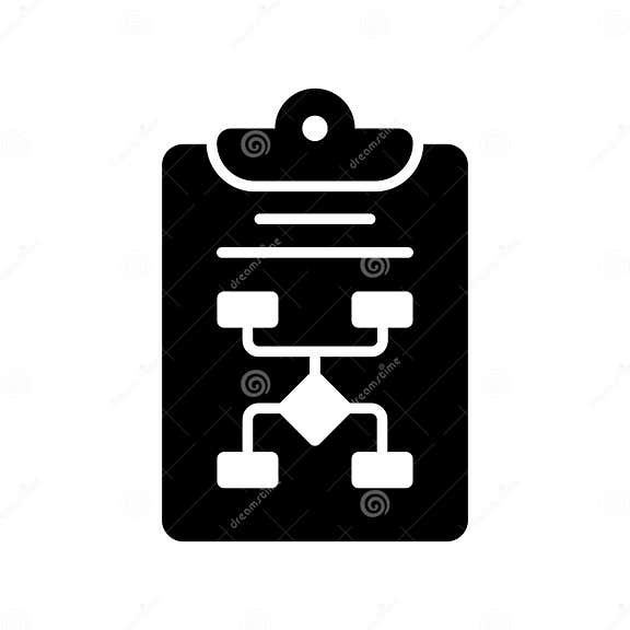 Data Flow Chart Icon, Algorithm Vector in Editable Style, Business ...