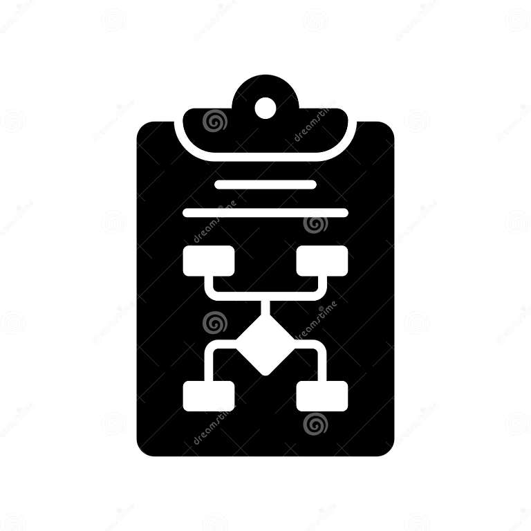 Data Flow Chart Icon, Algorithm Vector in Editable Style, Business ...