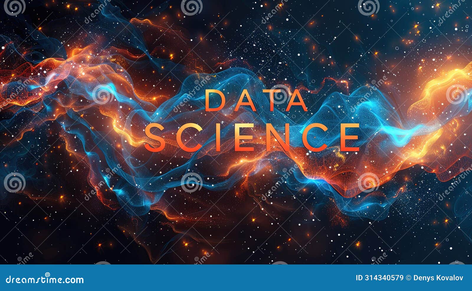 Data Flow Concept Big Data Technology And Data Science Illustration Visualizing Complex