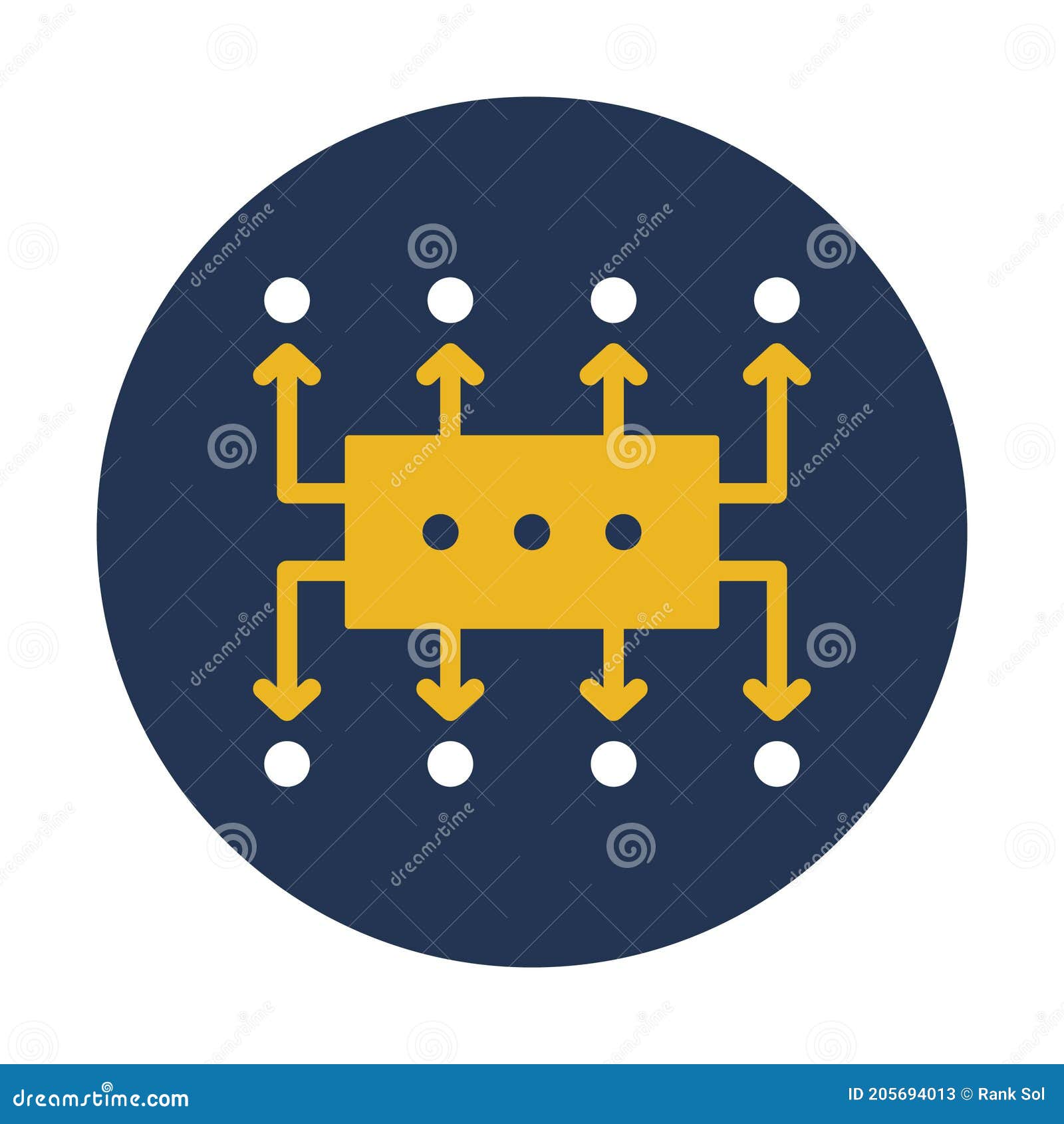 Data Flow, Data Planning Vector Icon Which Can Easily Modify Stock ...