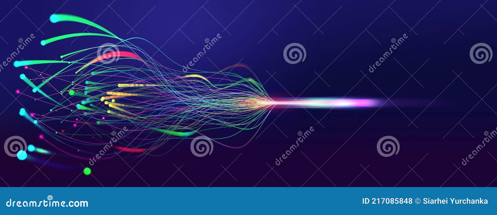 Data Flow, Informational Infinity. Digital Footprint, Data Collection ...