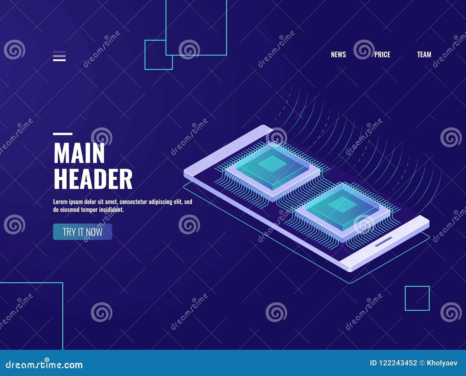 Processing Of Mobile Payments Cartoon Vector | CartoonDealer.com #75741665
