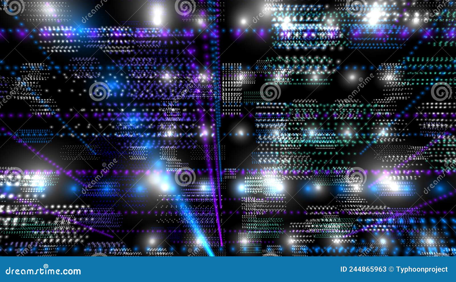 Data Flow in a Vast Communication Network. a Concept that Represents ...