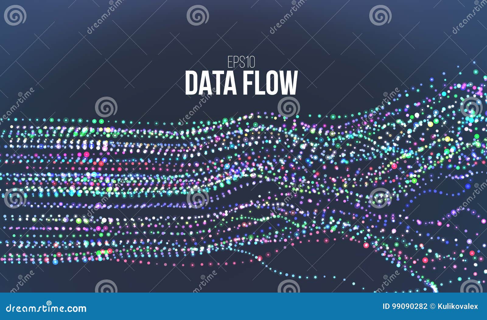 Data Flow Vector Illustration. Digital Information Noise Stream ... Data Flow Vector Illustration. Digital Information Noise Stream ...