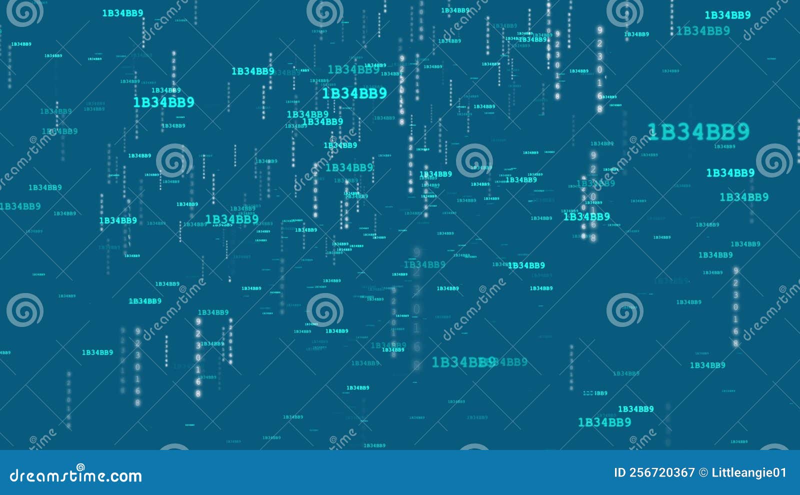 Data Flowing at Speed in Cyberspace Animation Abstract Stock Video ...