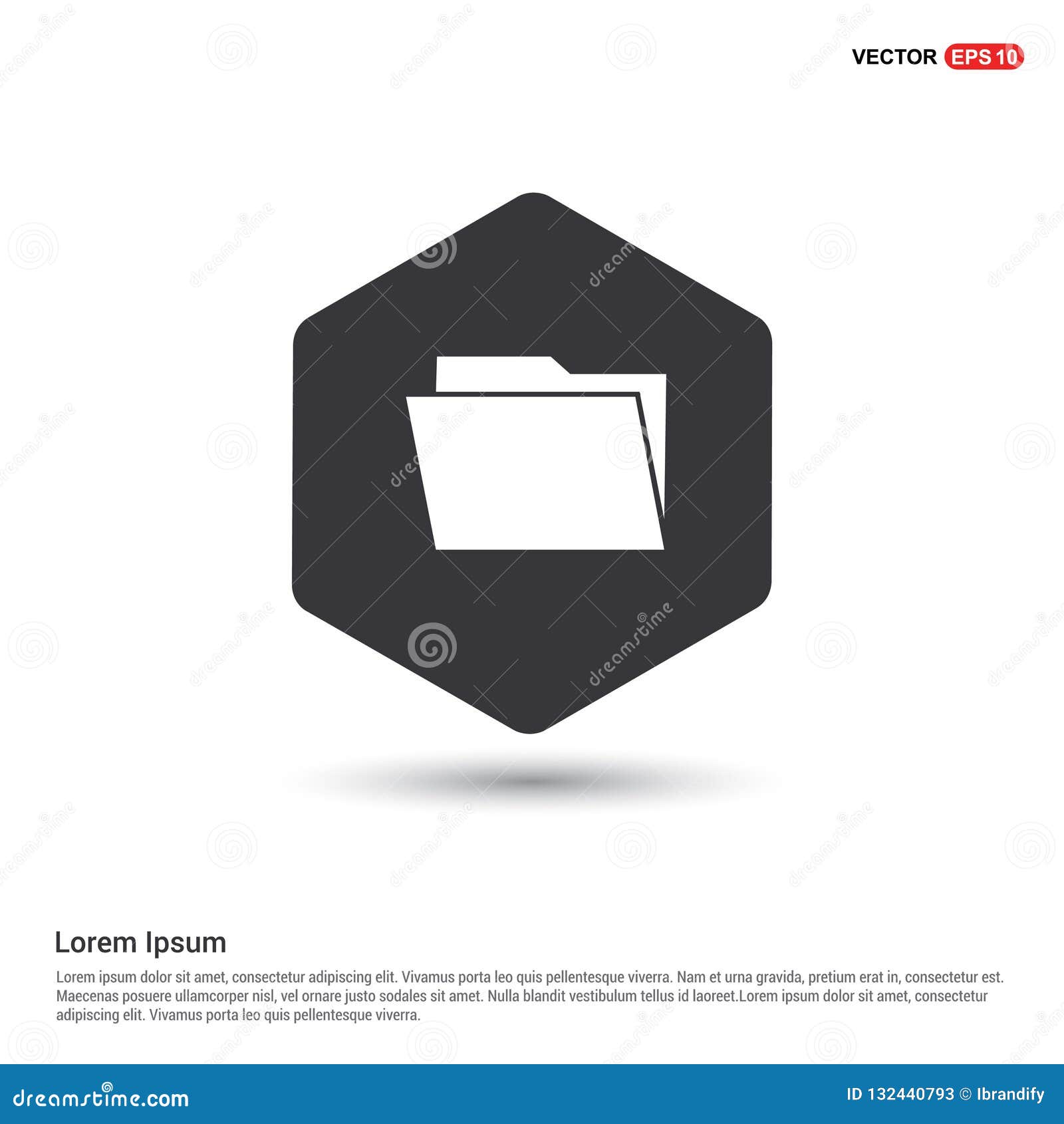 Data folder icon stock vector. Illustration of concept - 132440793