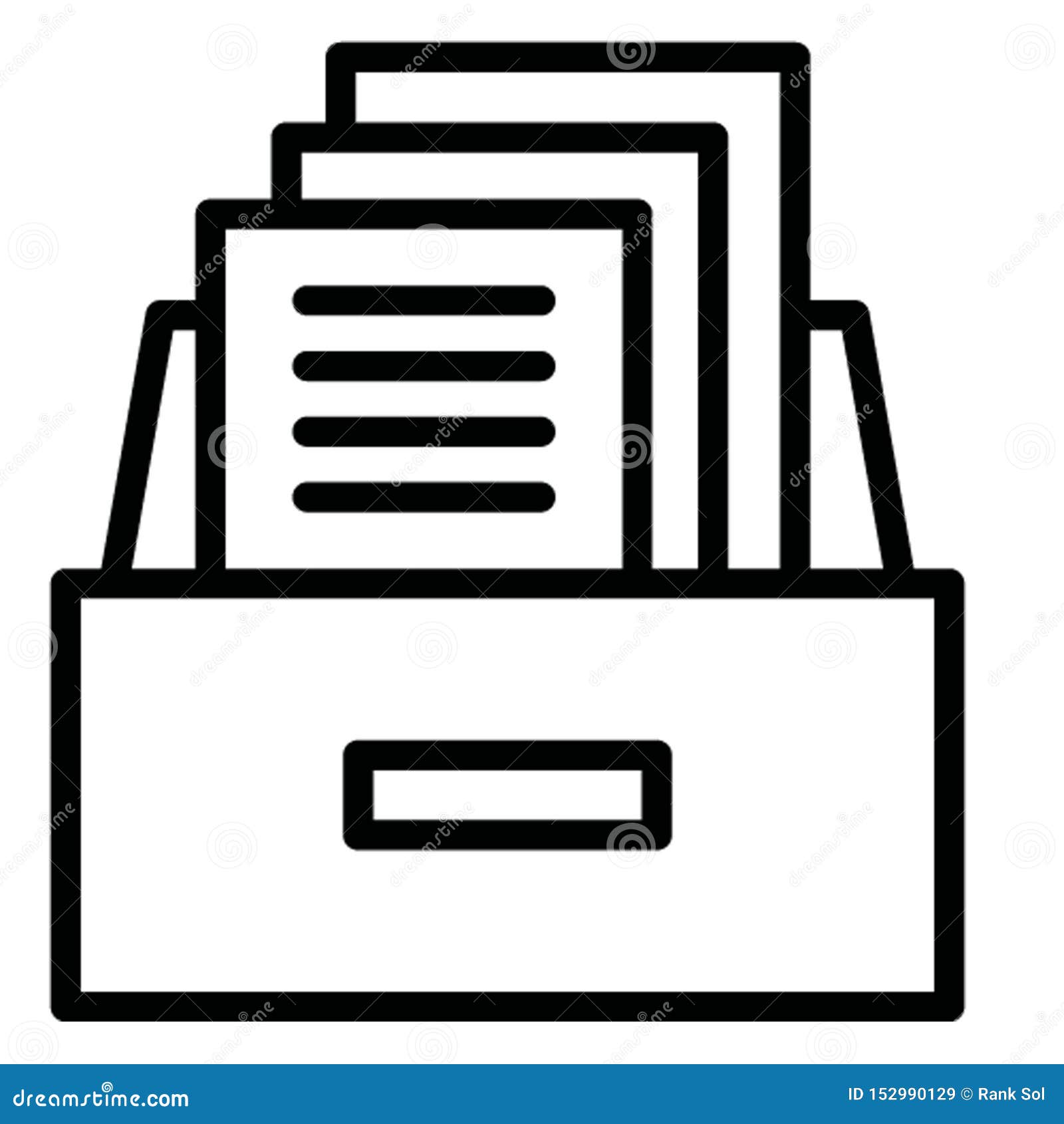 Data Folder Isolated Vector Icon Which Can Easily Modify Stock Vector ...