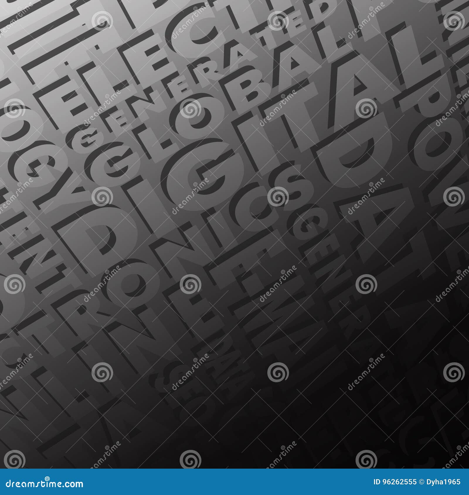 Data font black stock vector. Illustration of growth - 96262555