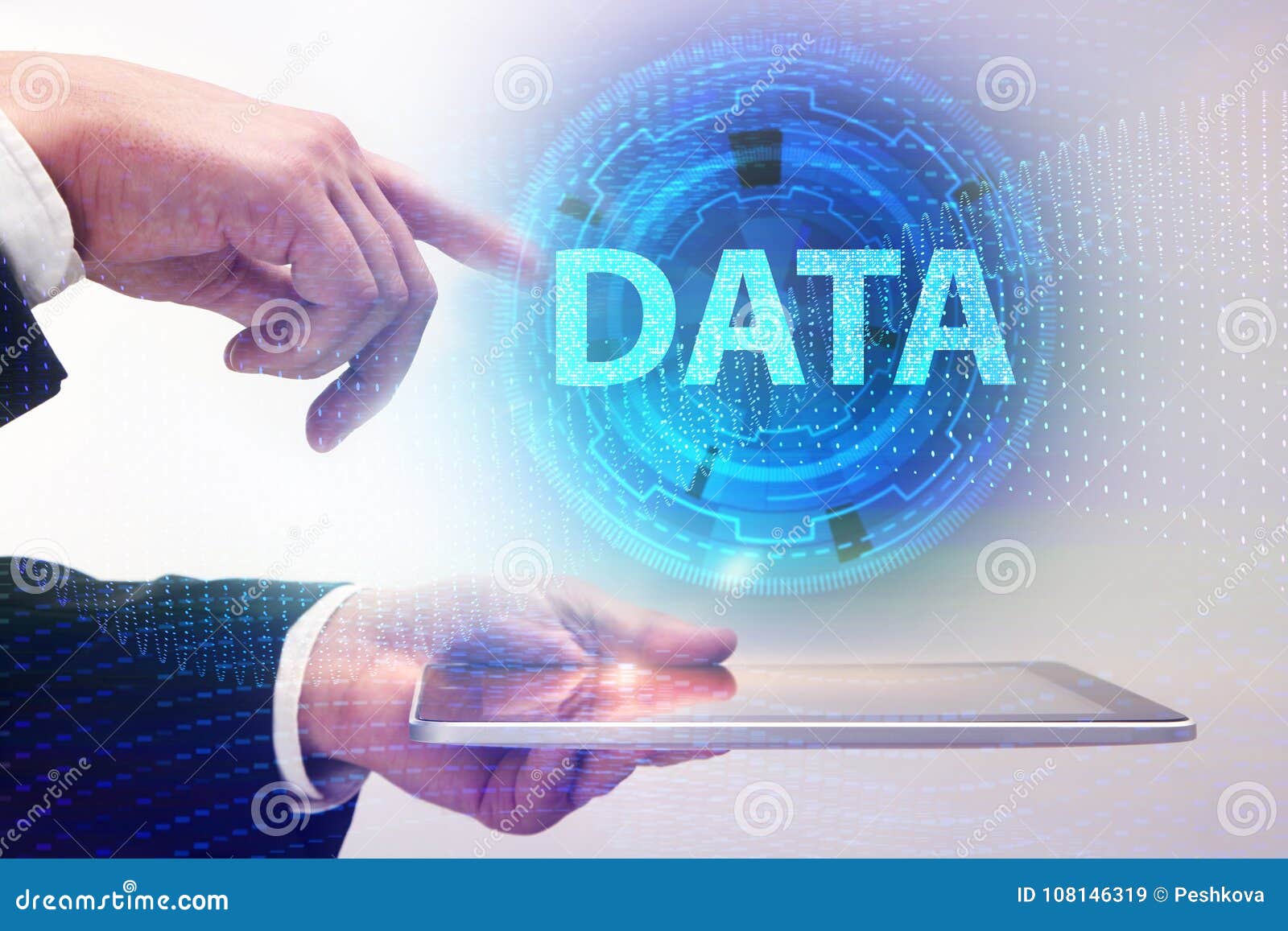 Data and future concept stock image. Image of gadget - 108146319